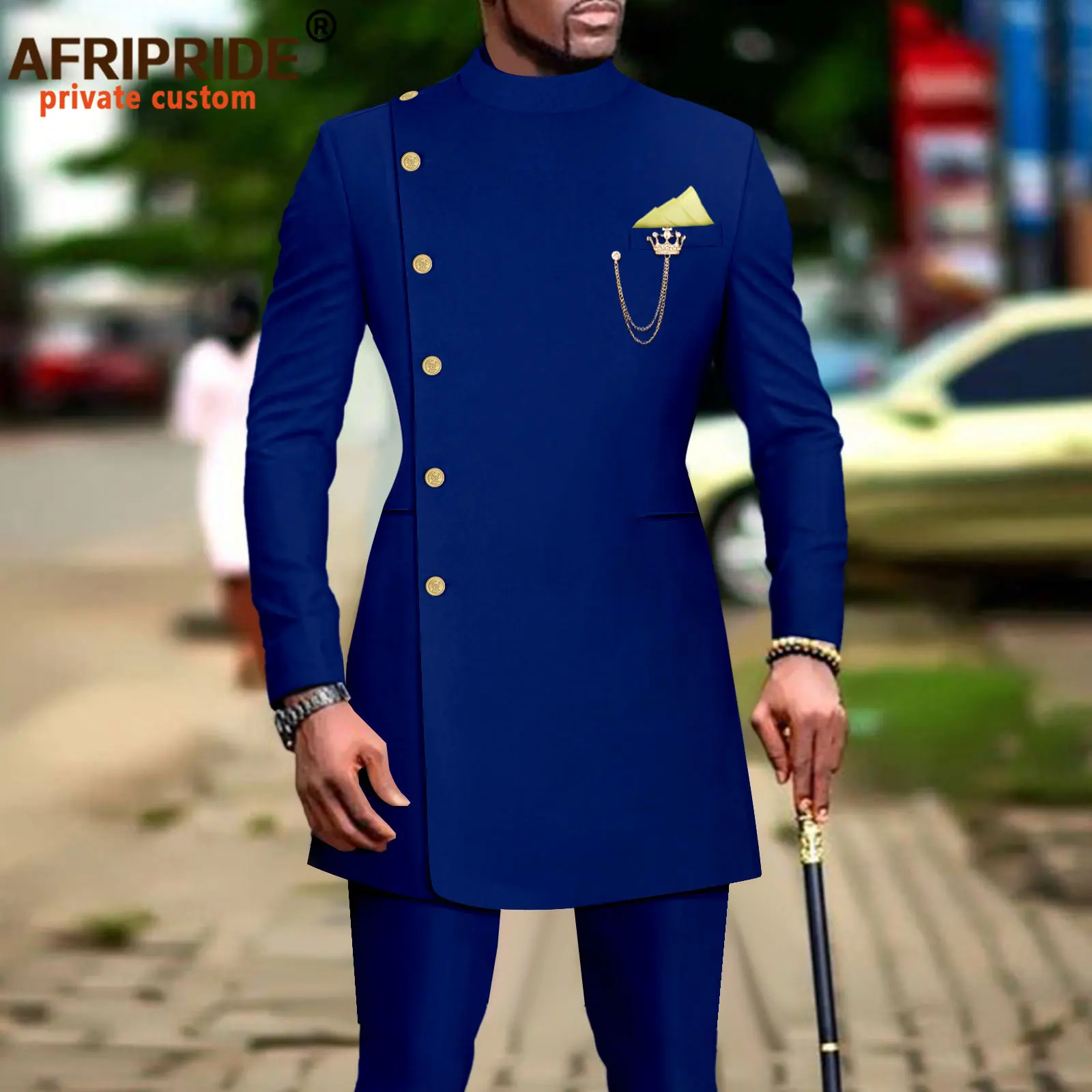 African-Suits-for-Men-Single-Breasted-Blazer-and-Pants-2-Piece-Set ...