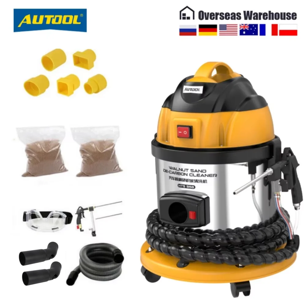 AUTOOL HTS558 Walnut Blaster Engine Intake Valve Cleaner Carbon Deposit ...
