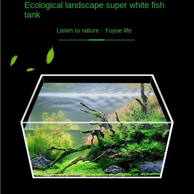 Customized Large Fish Tank Acrylic Ultra-white Aquarium Fish Open ...
