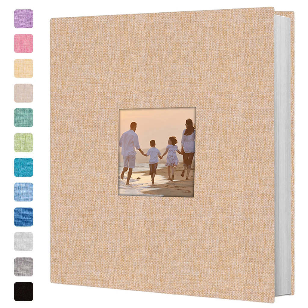Extra-large linen photo album - A super wide photo album designed for ...