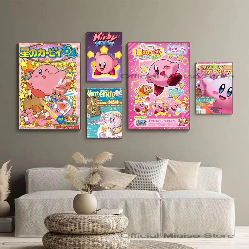 Cartoon-Cute-K-Kirby-Poster-Poster-Paper-Print-Home-Living-Room-Bedroom ...