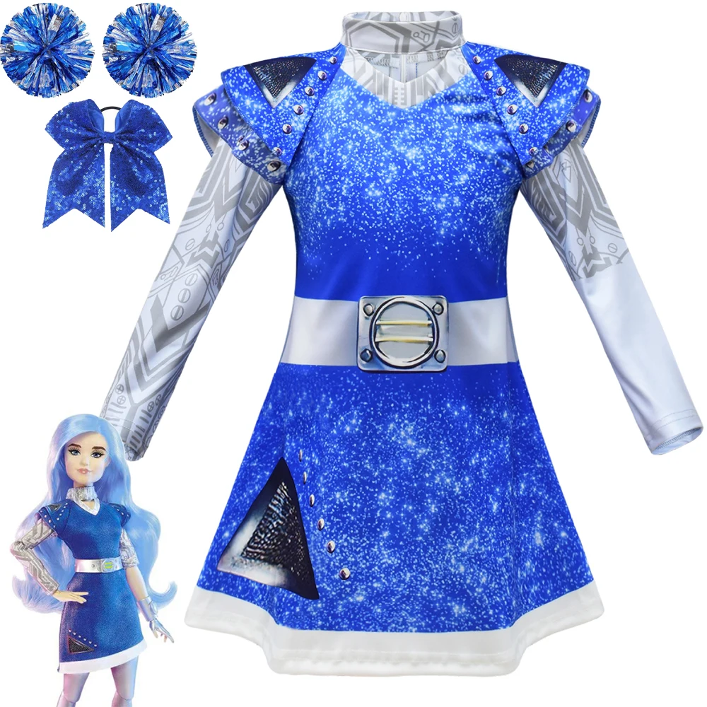 Kids-Clothes-Girls-Zombies-3-Addison-Cosplay-Costumes-Dress-Hand ...