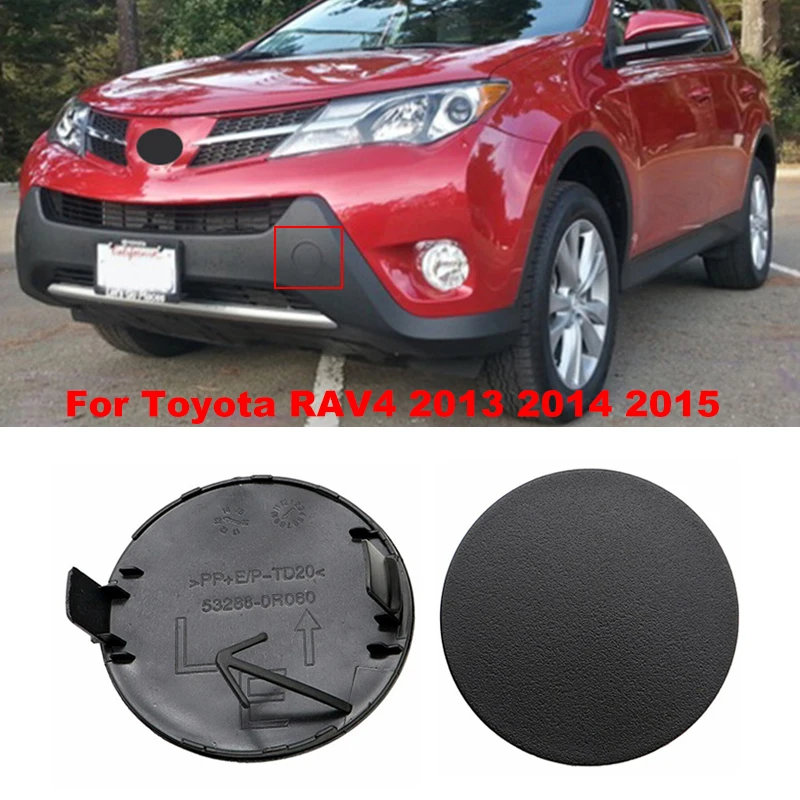 1-Pair-For-Toyota-RAV4-2013-2014-2015-Car-Front-Bumper-Tow-Hook-Cap ...