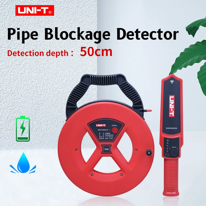 UNI-T-UT661C-UT661D-Iron-Pipe-Blockage-Detector-Plumbers-Pipeline ...