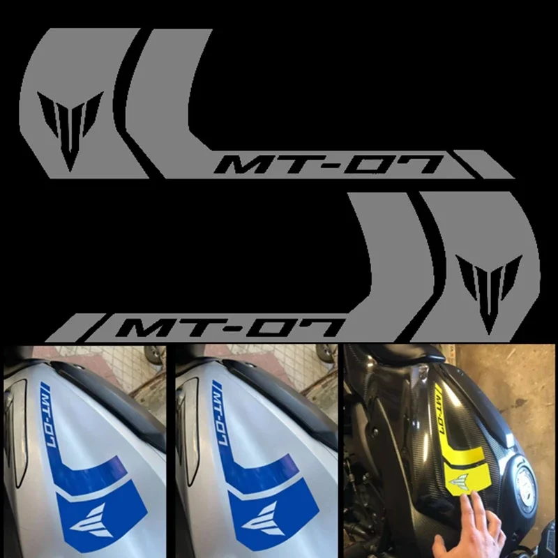Vinyl Motorcycle Stickers tank Decals For Mt07 Mt 07 Mt-07 2019 2020 ...