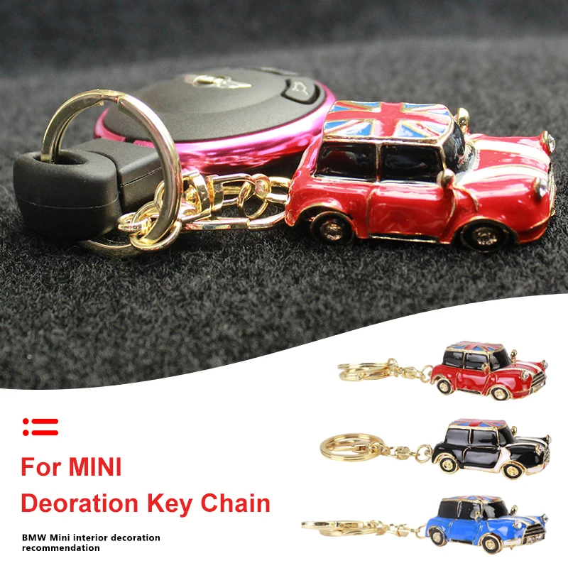 Car Decoration Alloy Keychain Key Ring Pendant Ring Holder For BMW MINI ...
