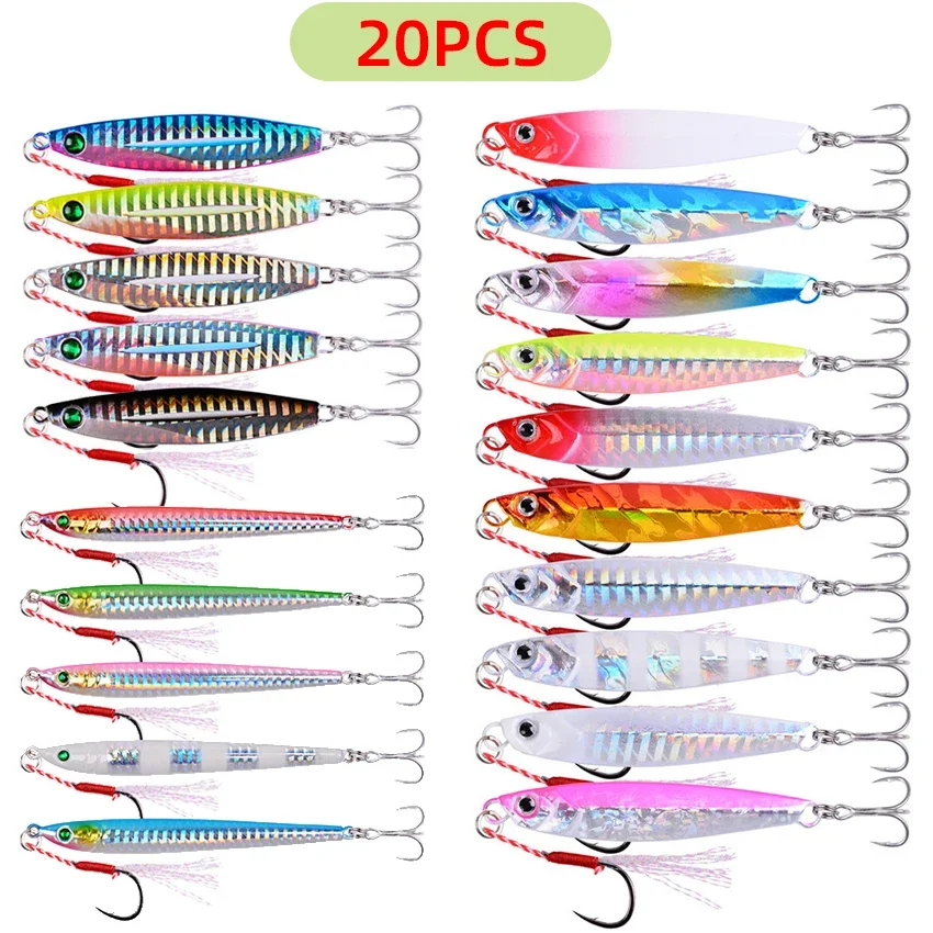 20pcs-Metal-Jig-lures-kit-7-10g-14g-17g-21g-28g-40g-Sea-Shore-Casting ...