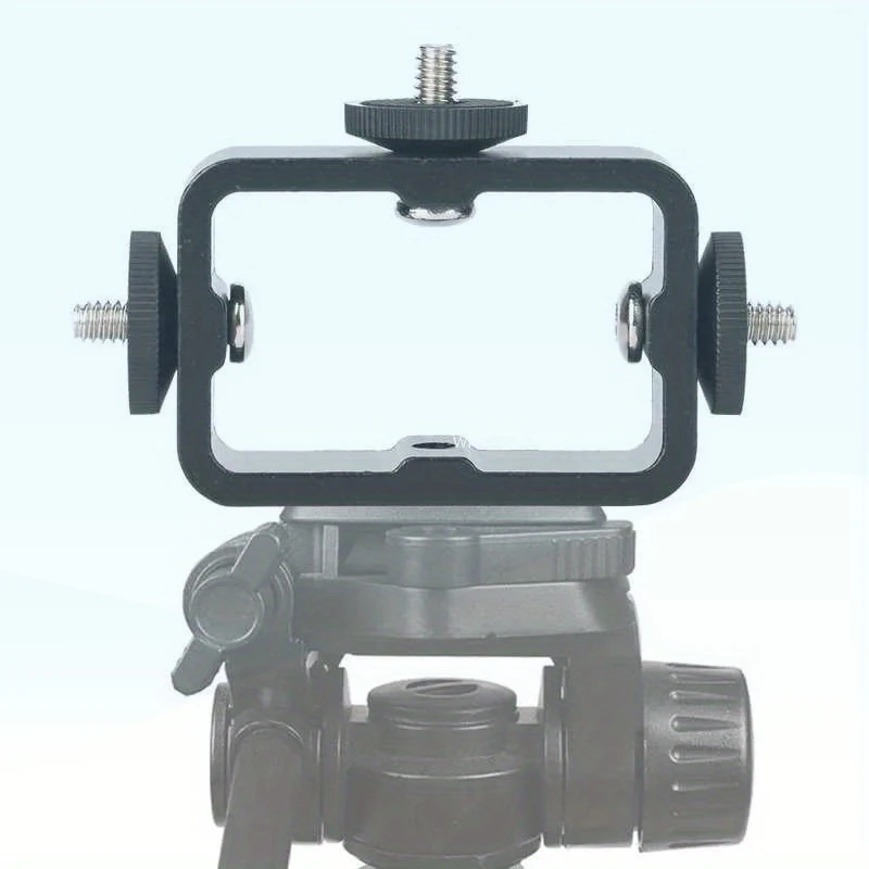 Metal 3 in 1 Holder Head Mount Flash Bracket Adapter phone Bracket ...