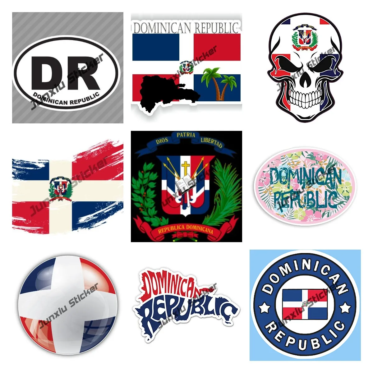 Dominican Flag Graffiti