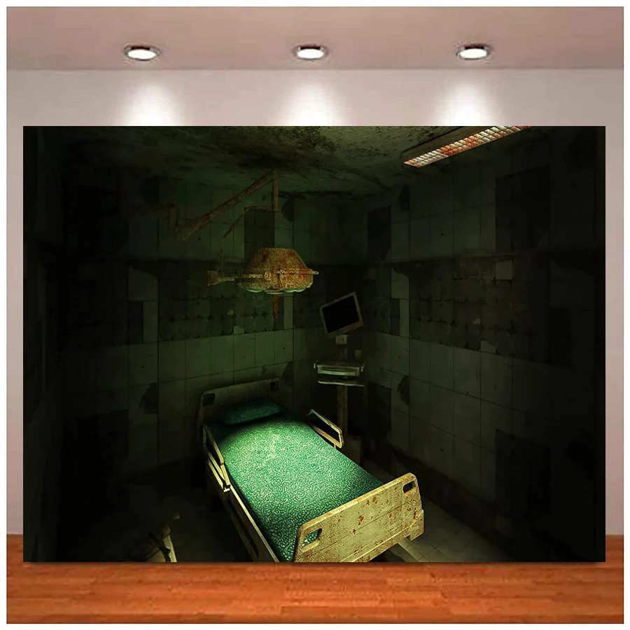 Dark Hospital Operating Room Backdrop Scary Doctor Nurse Surgery ...