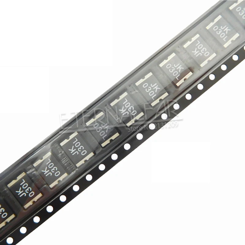 재시동 퓨즈 PTC SMD2920 시리즈 2920 mils 7555 mm JK 030L JK SMD030L 300MA 0.3A 60V DC 빠른 트립 Mountable 표면 ...