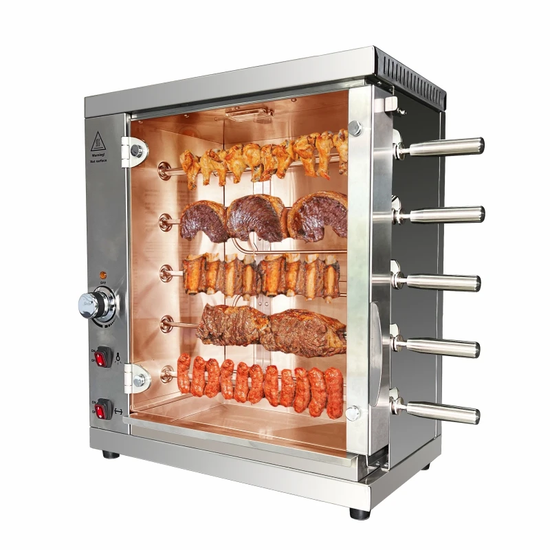 Commercial Stainless Steel Rotary Gas Oven Durable Chicken Rotisserie ...