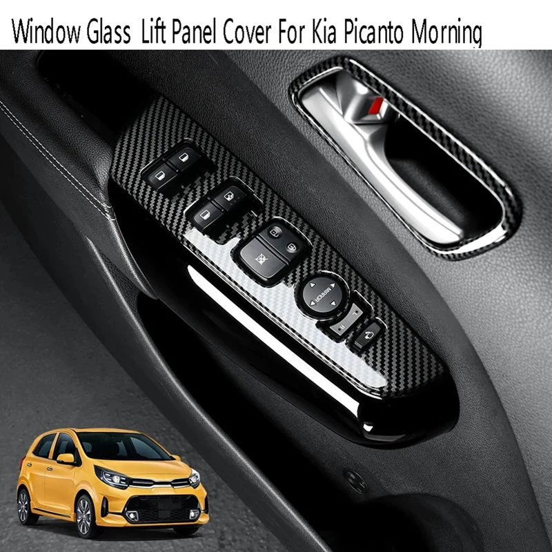 Car-Window-Glass-Switch-Lift-Panel-Cover-Trims-For-Kia-Picanto-2017 ...