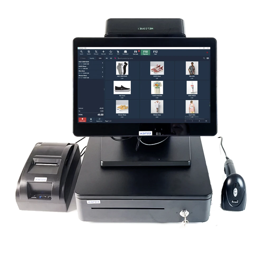HSPOS-Touch-Screen-Sistema-POS-com-software-exibi-o-do-cliente-VFD-para ...