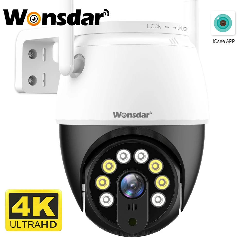 Wifi Ip Camera 4K 8MP Draadloze Outdoor Ptz Camera 4MP Hd Atuto ...