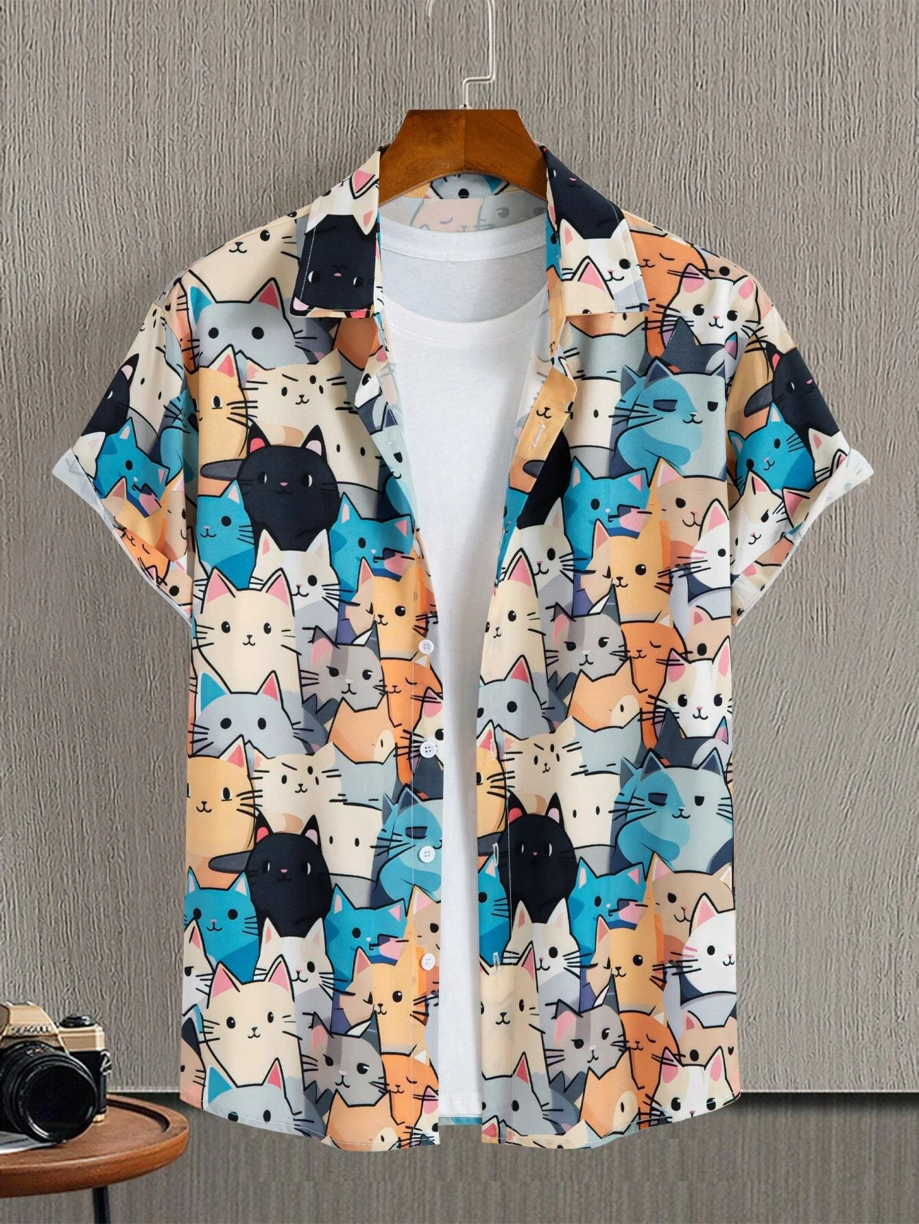 Unisex-Fashion-Men-s-Cute-Cat-Print-Casual-Daily-Wear-3D-Printing-Short ...