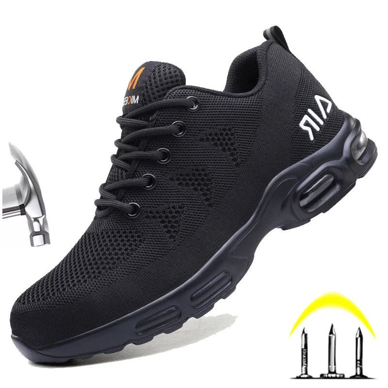 Air-Cushion-Men-Safety-Shoes-Anti-smash-Comfortable-Steel-Toe-Shoes ...