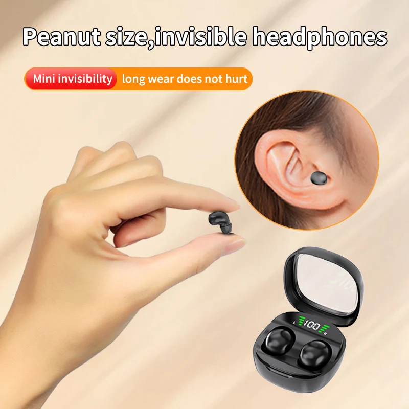 Sleep invisible earbuds, miniature earphones, hidden noise cancelling ...
