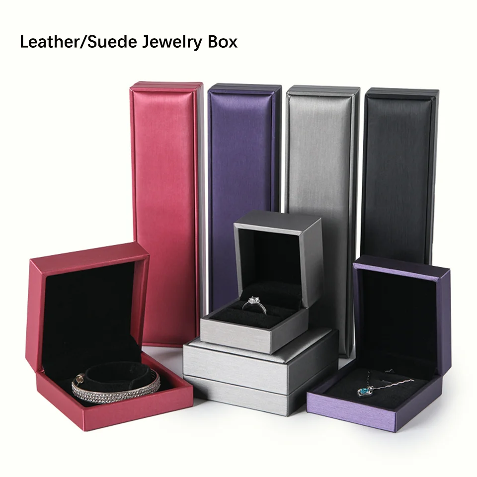 Brushed-PU-leather-jewelry-box-ring-box-necklace-pendant-jewelry-accessories-accessories-receive ...