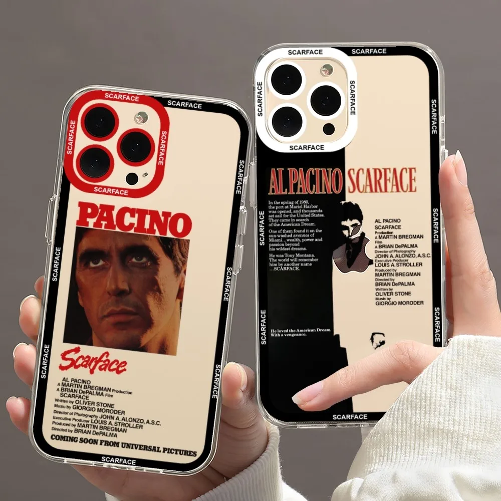 Scarface-funda-de-tel-fono-con-pel-cula-Al-Pacino-carcasa-transparente ...