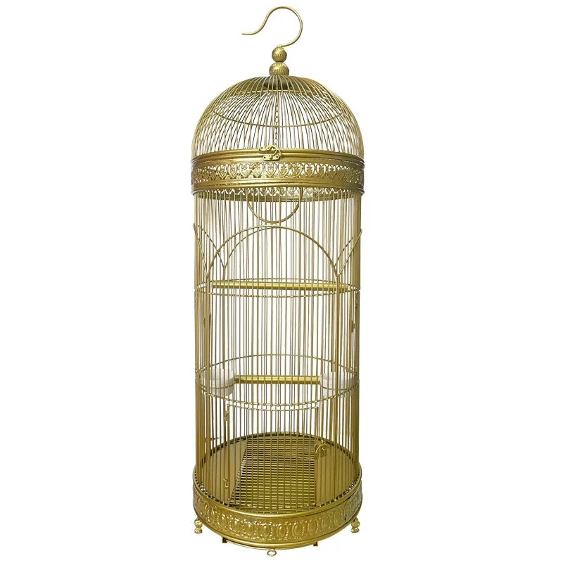 Large-Bird-Cage-Artificial-Hut-Stand-Carrier-Animal-Nest-Bird-Toys-Cage ...