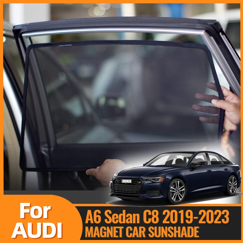 자동차 차양 앞 유리 액세서리, 차량 커튼 사이드 윈도우 차양, 아우디 A6 C8 세단 2019 2020 2021 2022 2023| | - AliExpress