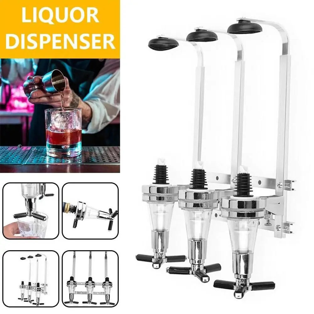 2-3-4-Bottle-Bar-Tools-Wall-Mounted-4-Station-Liquor-Wine-Dispenser ...
