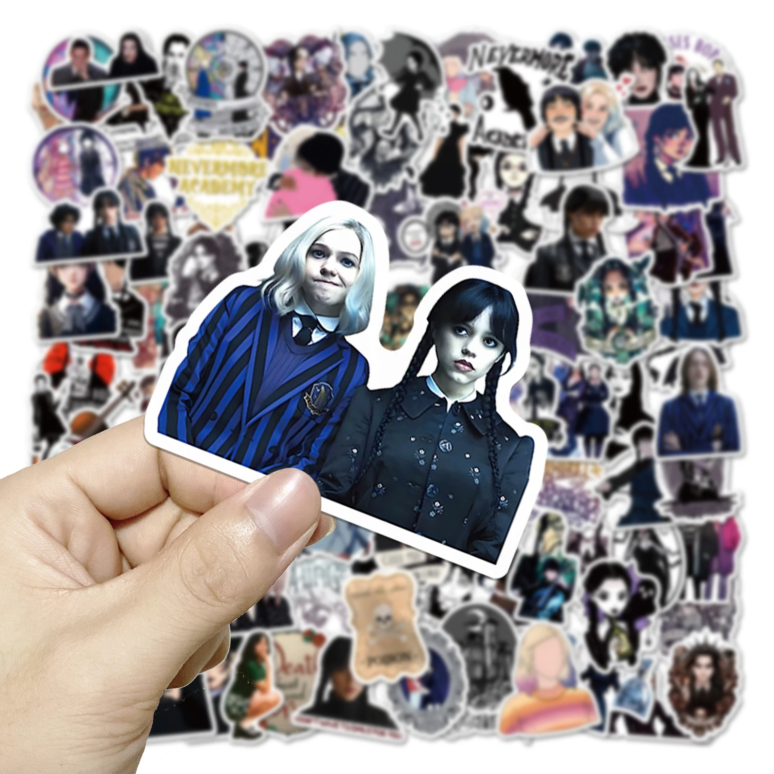 10/50/100Pcs New Tv Series Stickers Wednesday Addams Nevermore Academy ...