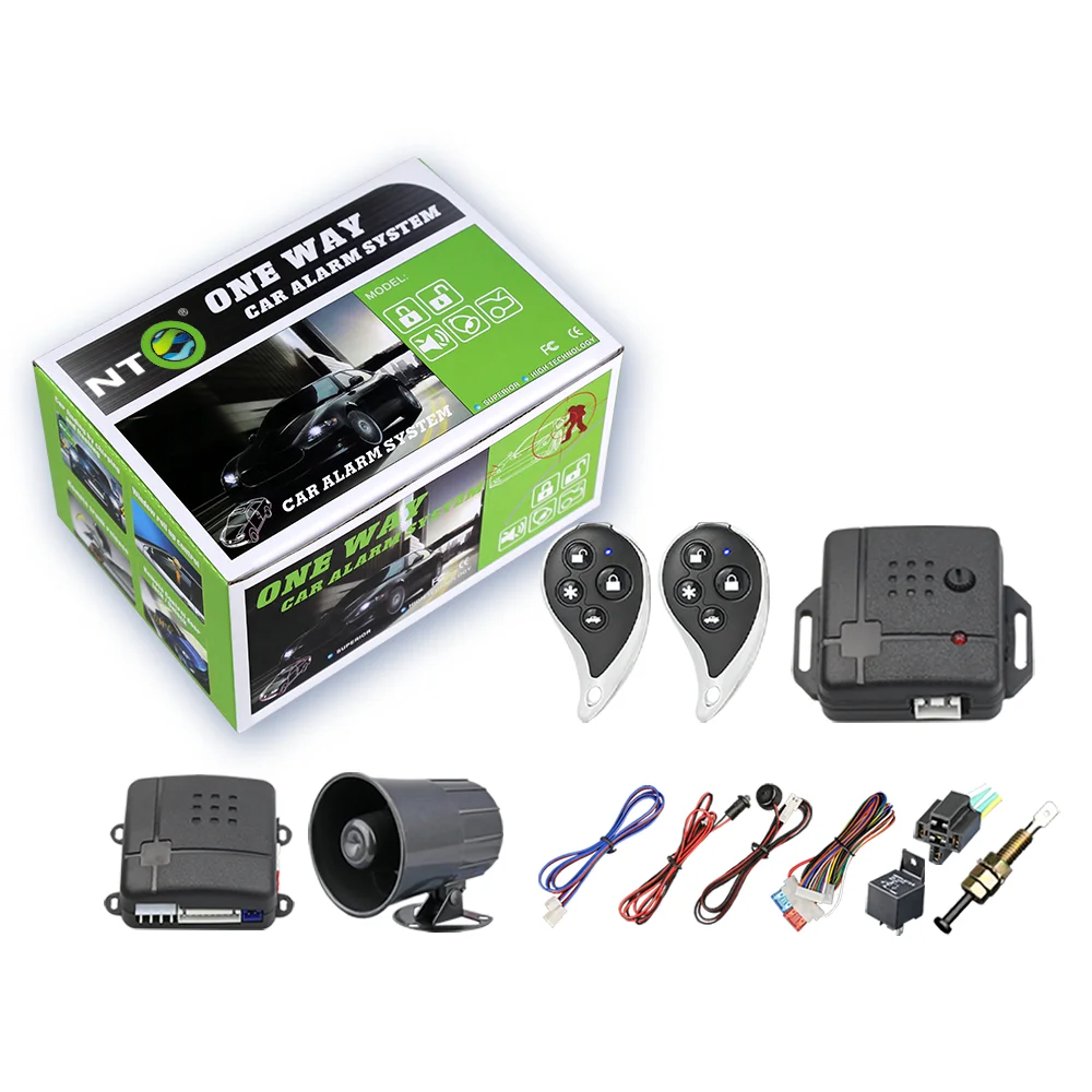 NTO Car Alarm Remote Control Siren Sensor Auto Anti-Hijacking Car Alarm ...