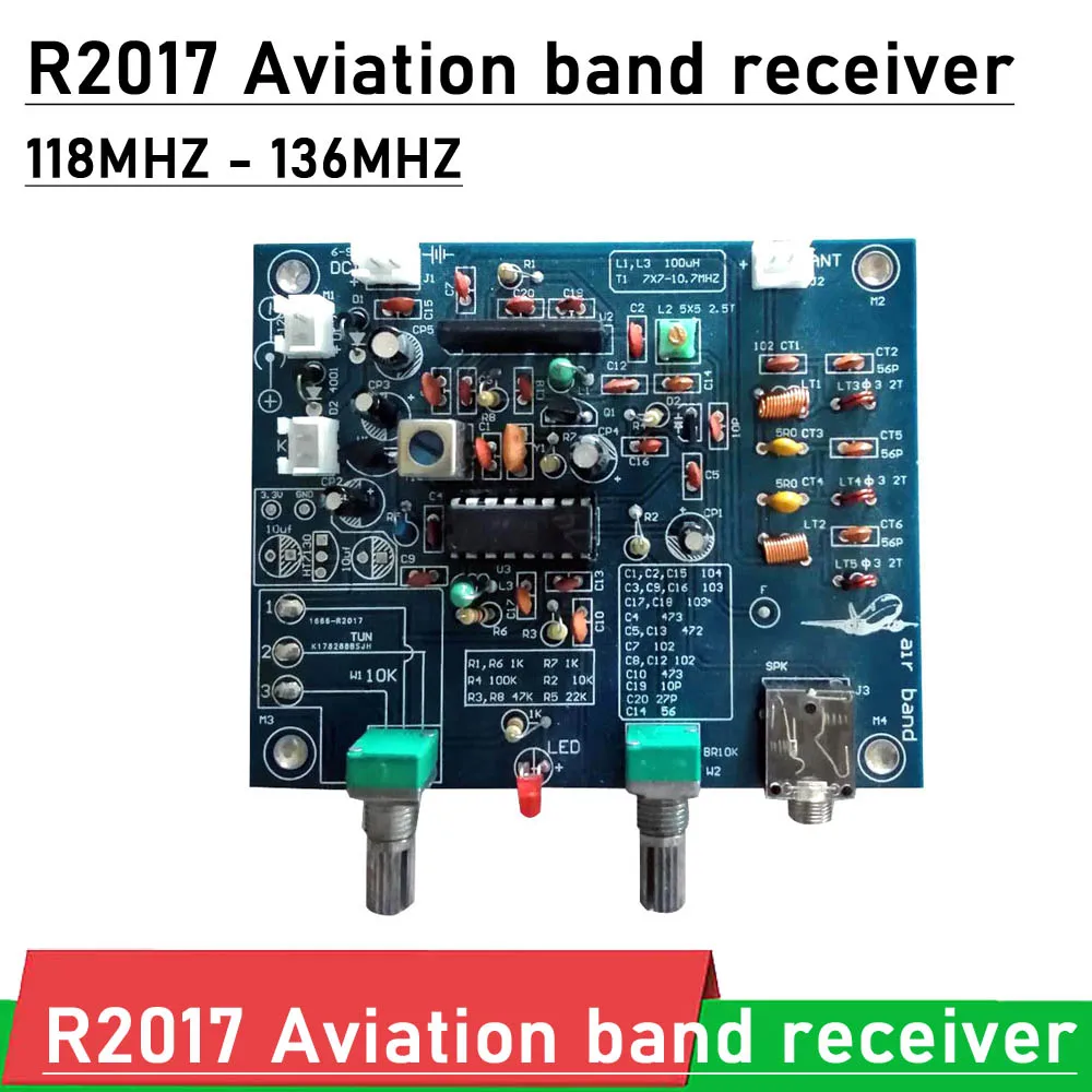 118M-136MHz-R2017-Aviation-band-receiver-Aviation-radio-AM-10-7-MHz-FOR ...