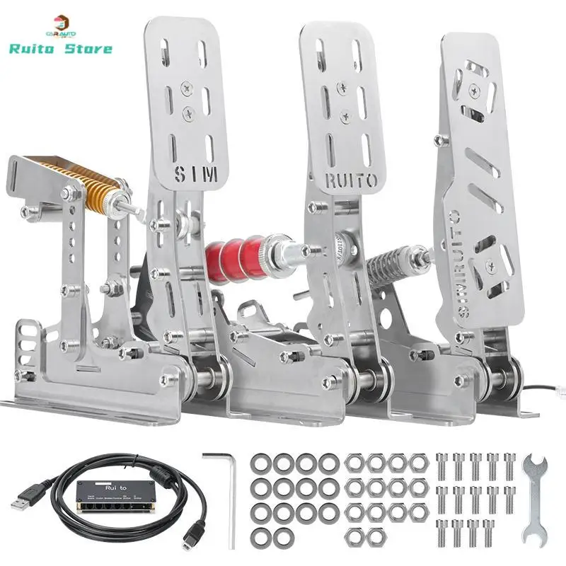 Sim Racing HE Hydraulic Pedal Load Cell Pedals For Logitech G29 G27 ...