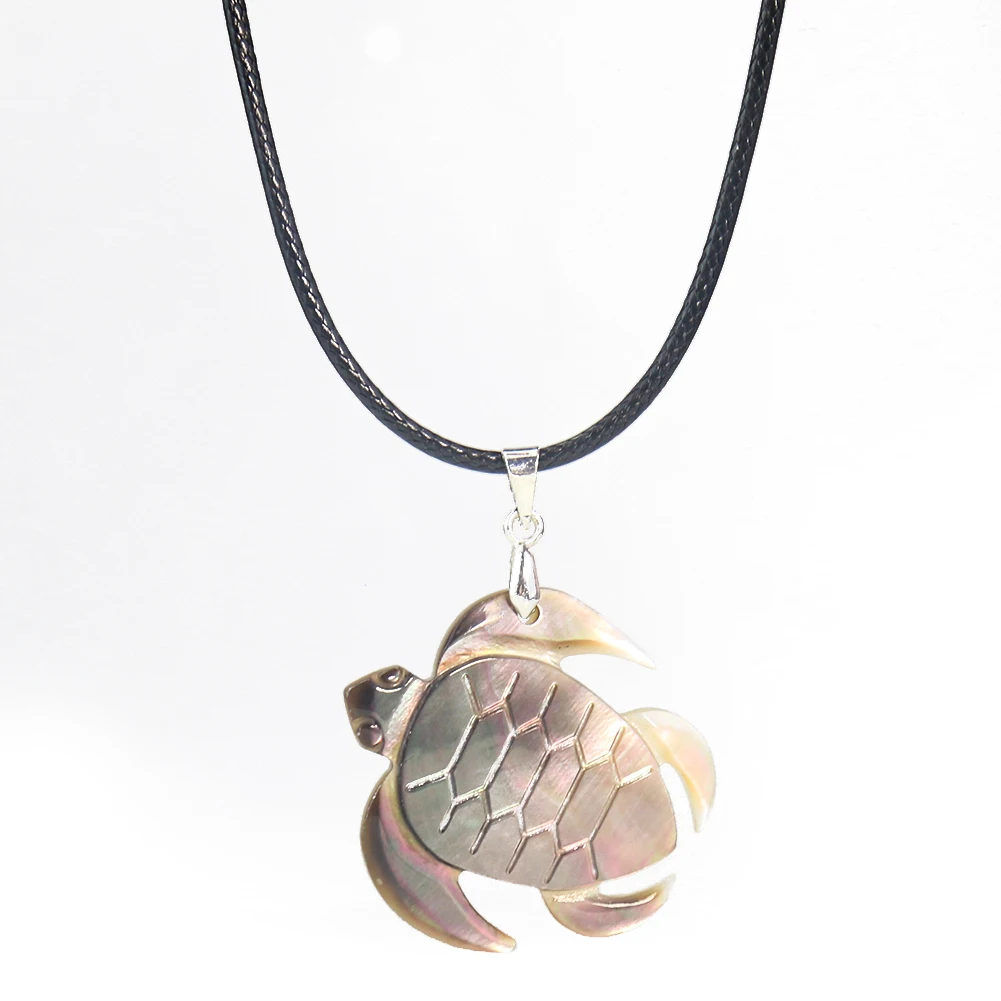 Cute Rainbow Sea Turtle Tortoise Animal Laser Sculpture Genuine Black ...