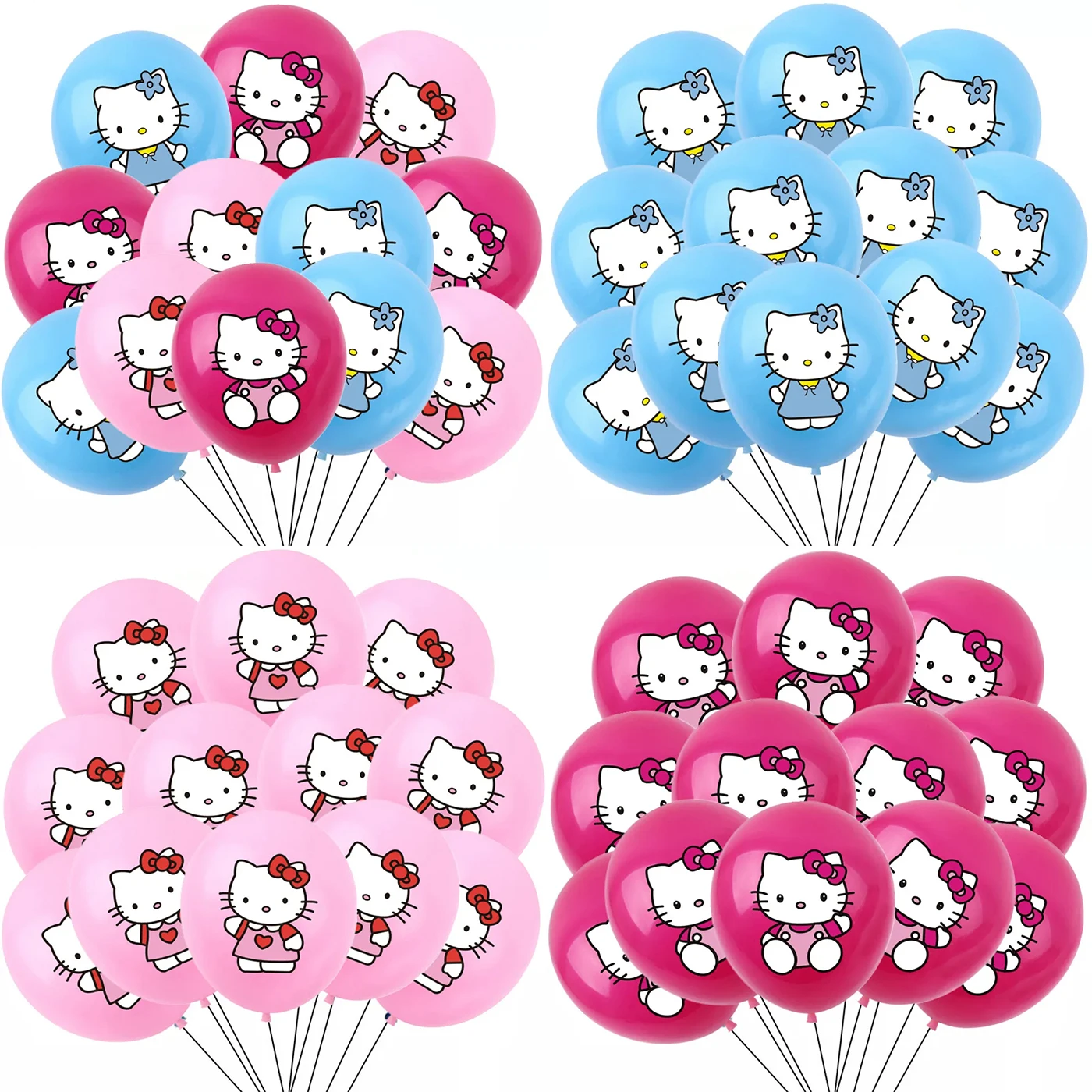 12pcs-set-Hello-Kitty-Latex-Balloons-Cute-Cartoon-Sanrio-Girls-Boys ...