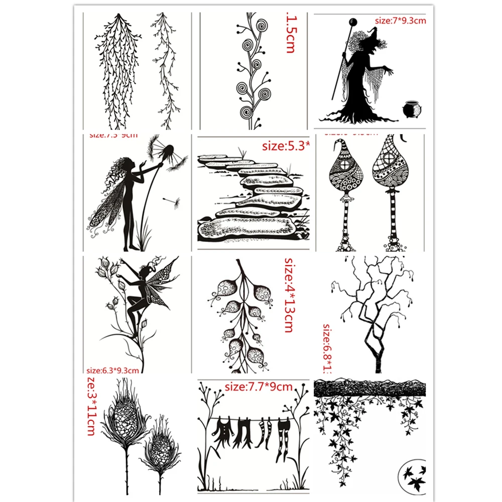 Design-Transparent-Silicone-Clear-Rubber-Stamp-Sheet-Cling-Scrapbooking ...