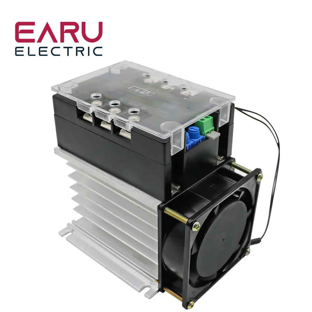 380V-Motor-Soft-Start-Module-Controller-Starter-Stop-Heat-Sink-Three ...