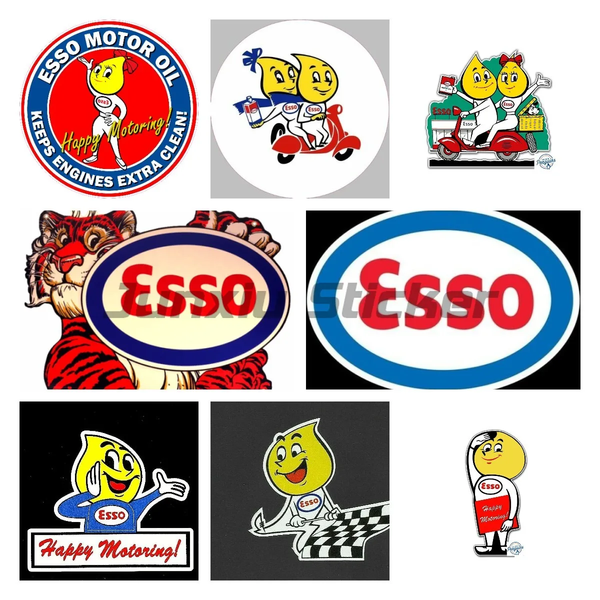 Boutique-Esso-Car-Decal-High-Quality-Racing-Laptop-Sticker-Motorcycle ...