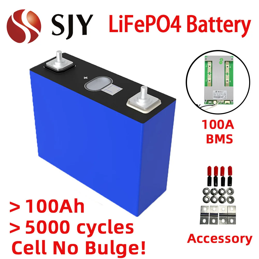1-16PCS-LiFePO4-Prismatic-3-2V-100Ah-LFP-Lithium-Cell-DIY-Rechargeable ...