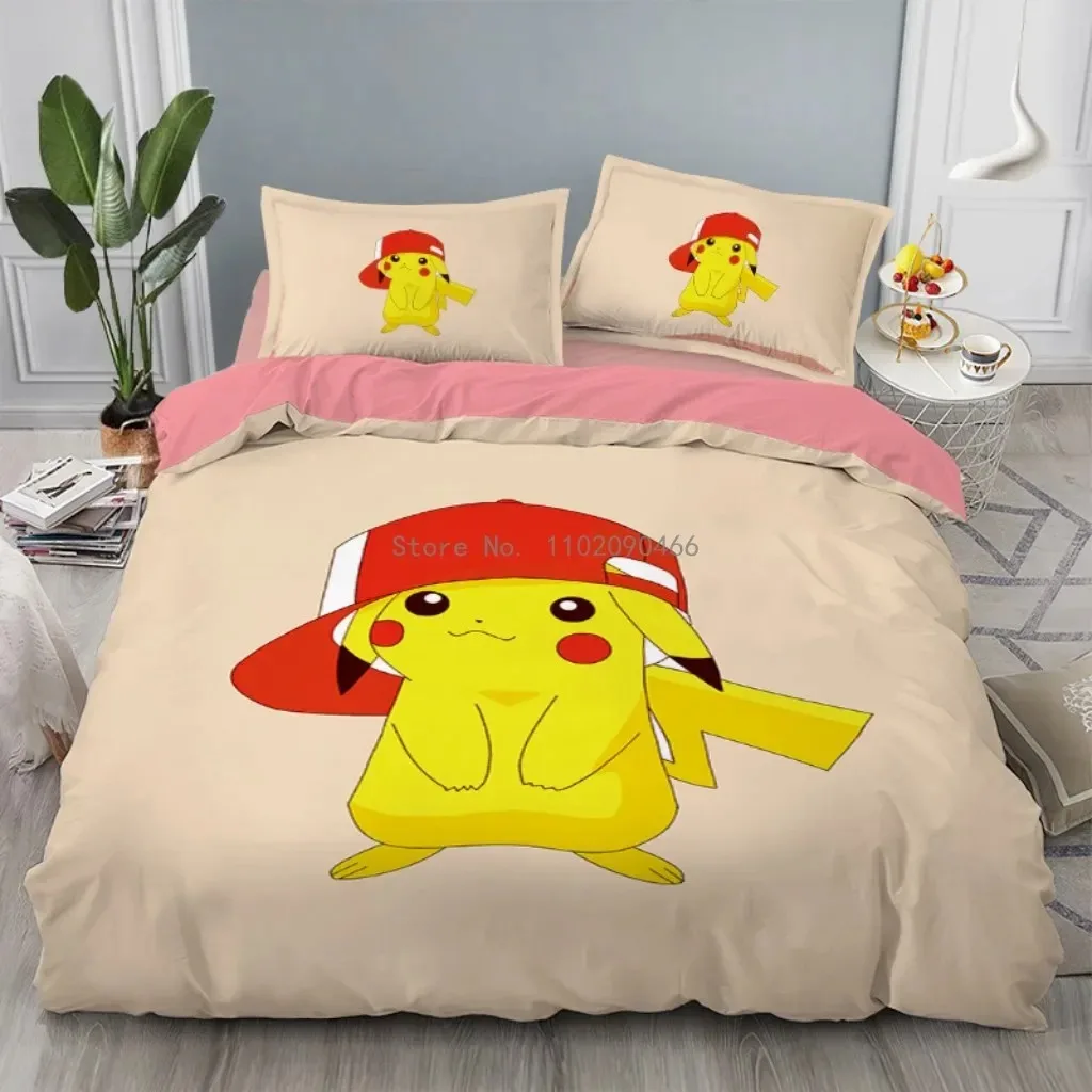 Pikachu-Duvet-Cover-Cartoon-Pokemon-Bedding-Set-for-Kids-Boys-3D ...