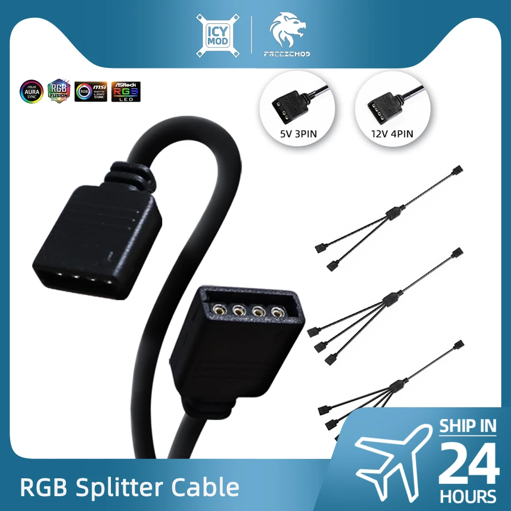 30cm Motherboard Aura Splitter Pvc Line Rgb Hub 50cm Extension Cable ...