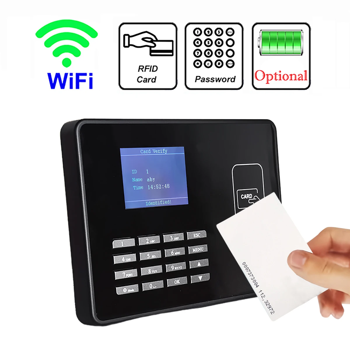 WiFi-Proximity-RFID-125khz-Card-Time-Attendance-Machine-Smart-Card ...
