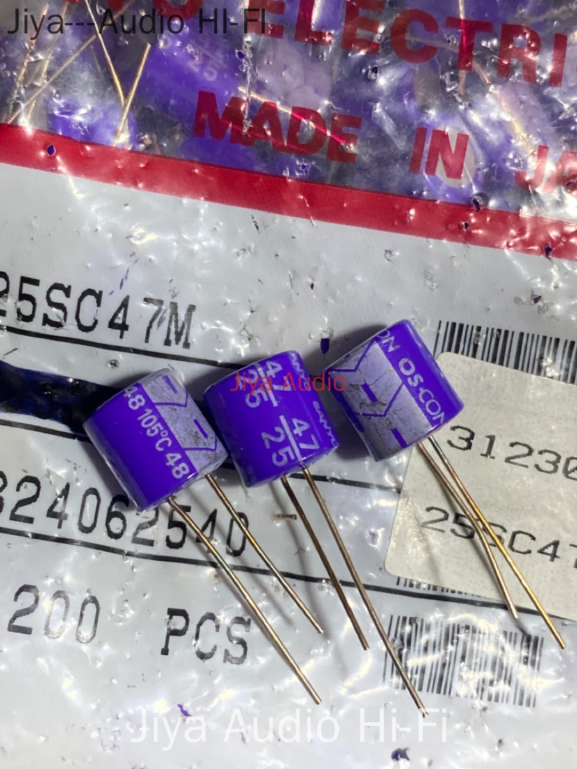 20pcs-50pcs-SANYO-25SC47M-25v47uf-Os-con-Polymer-Solid-Capacitor-10X10 ...