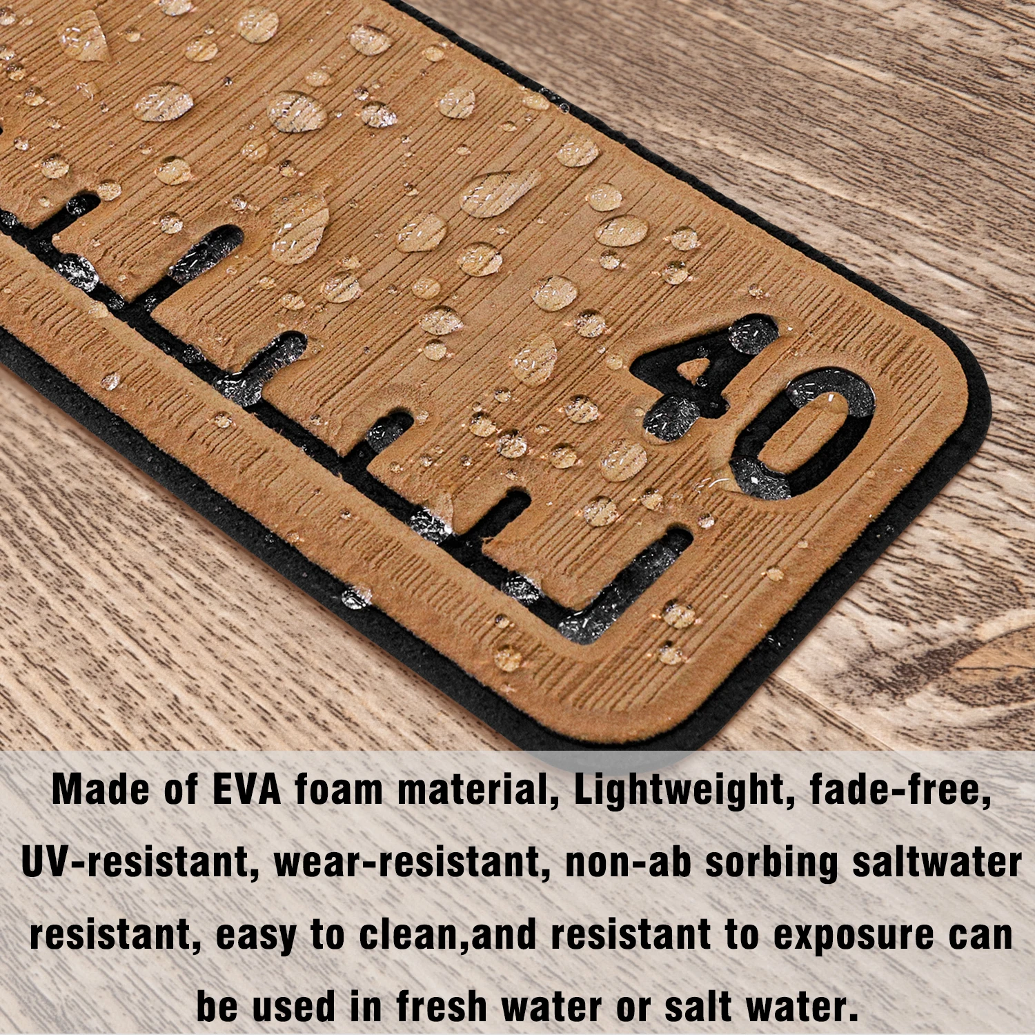Eva Foam 40 Inch Fish Measuring Ruler With Adhesive Backing - Kayak ...