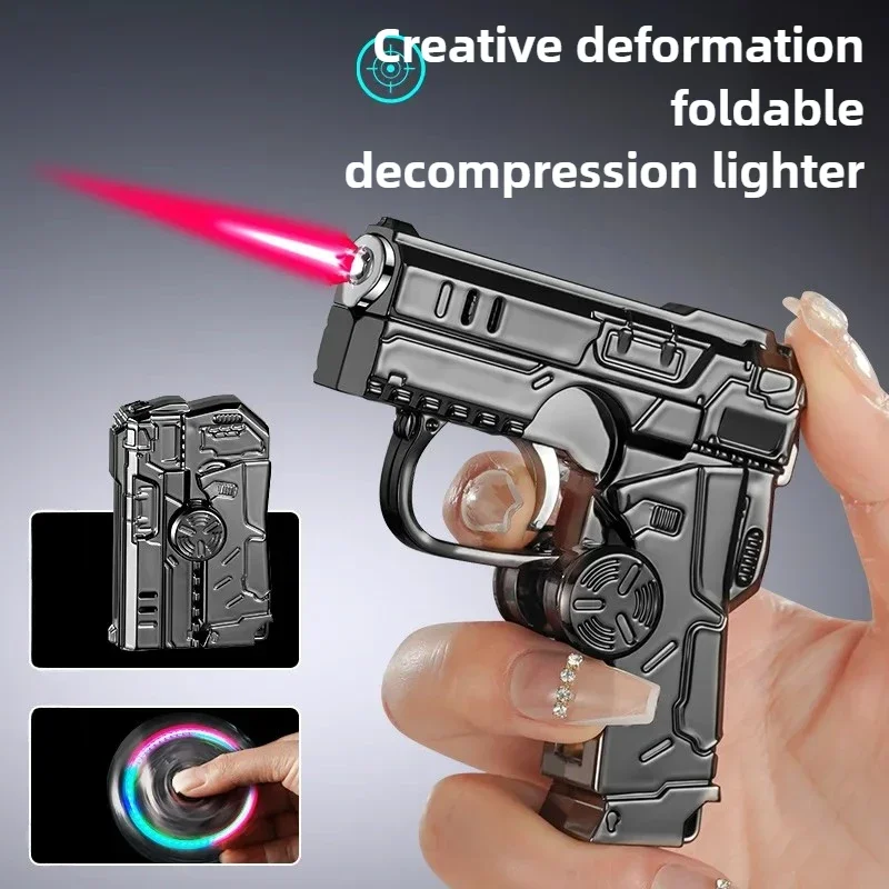 2025 Multi Functional Folding Dual Form Decompression Gyro Gun Shaped ...