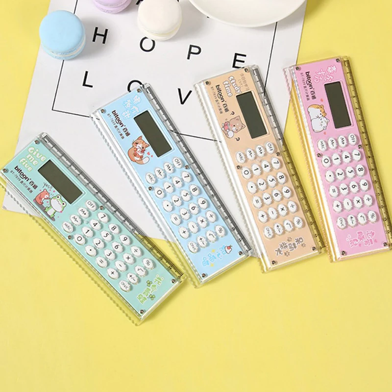 Kawaii-Cartoon-Multifunctional-Ruler-Calculator-Set-Mathematical ...