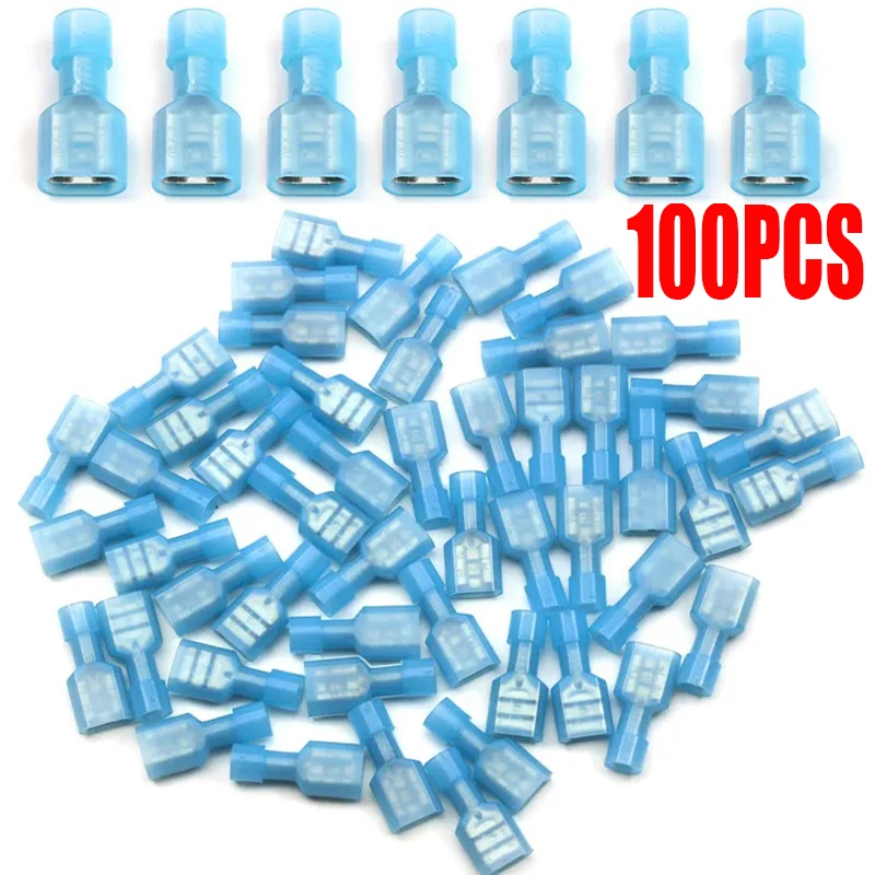 10-20-30-50-100pcs-Nylon-Female-Cable-Wire-Connector-FDFN2-250-Brass ...