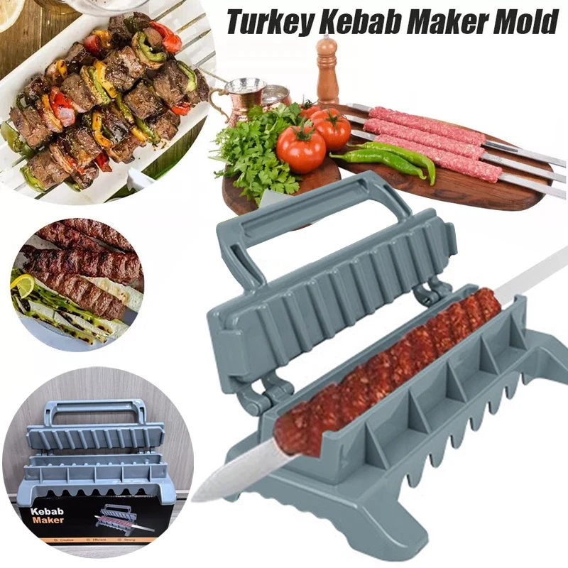 Kebab Maker Kebab 2.3cm Steel Skewers Manual Kebab Mould Reusable ...