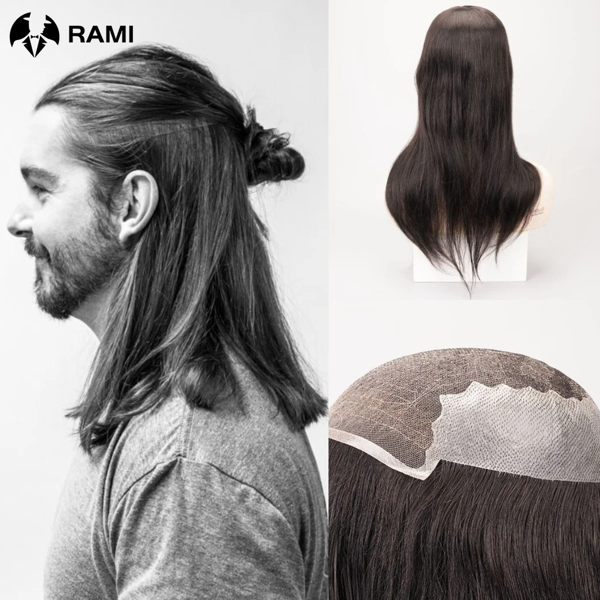 Tup-de-pelo-largo-Q6-para-hombres-pelucas-de-encaje-y-Pu-sistema-de ...