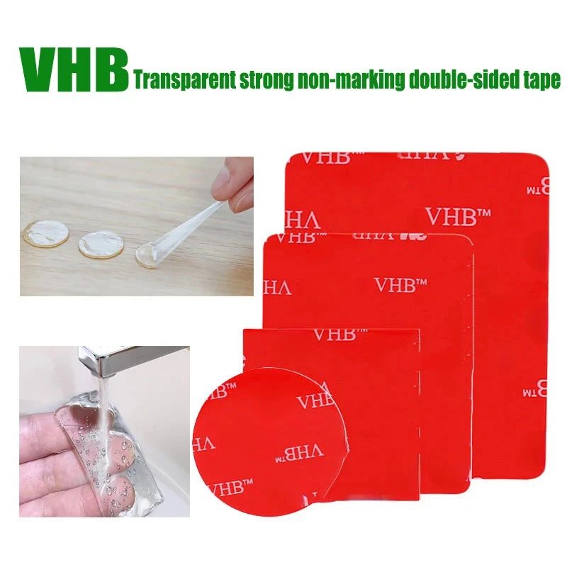 10pcs VHB Transparent Strong Double-sided Adhesive Fixed Ultra-thin ...