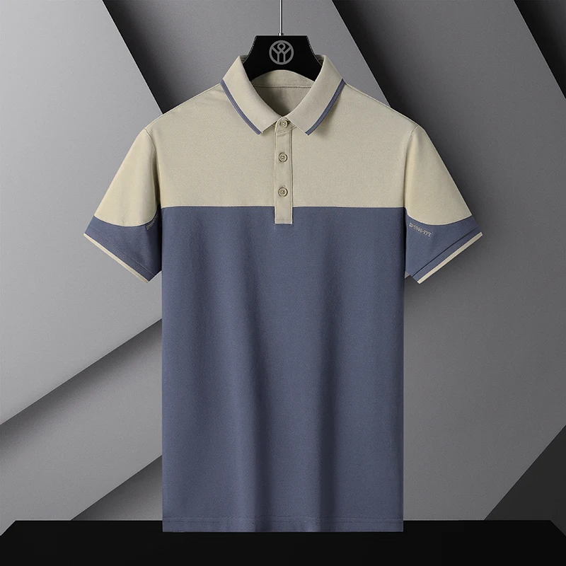 Polo-informal-de-negocios-para-hombre-camiseta-de-manga-corta ...