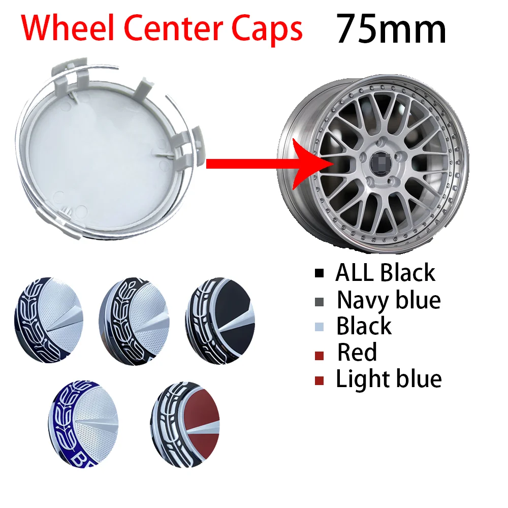 80pcs75mm Car Wheel Center Hub Badge Emblem Cover for W117 W176 W177 ...